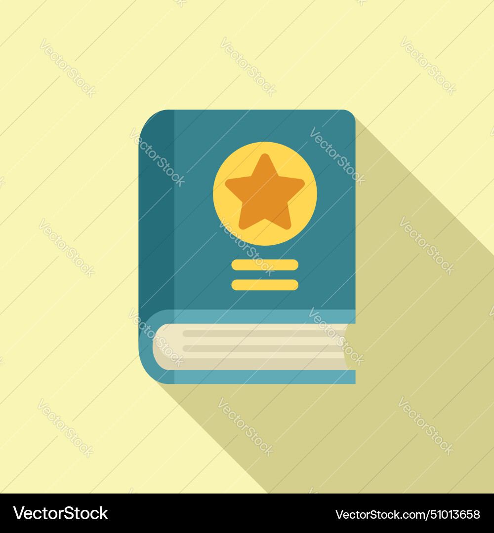 Leadership book icon flat lecture training Vector Image