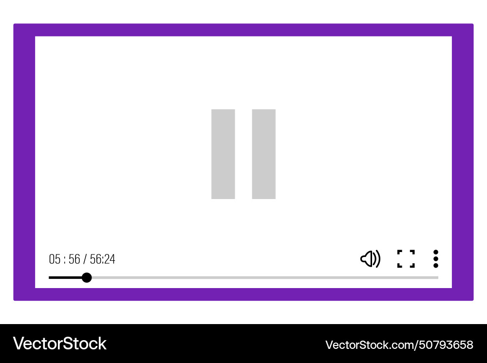 Vlog video frame sticker Royalty Free Vector Image