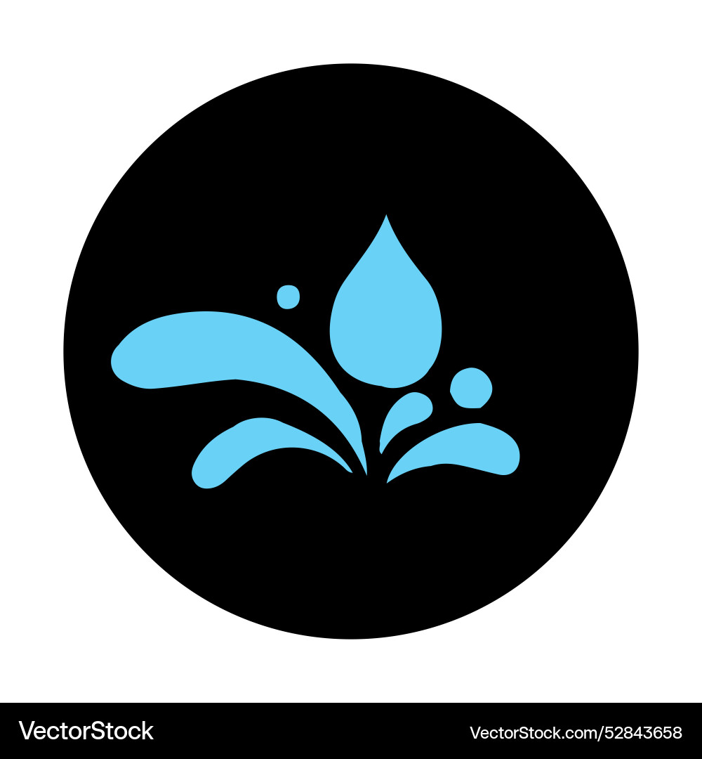 Water icon symbol design Royalty Free Vector Image
