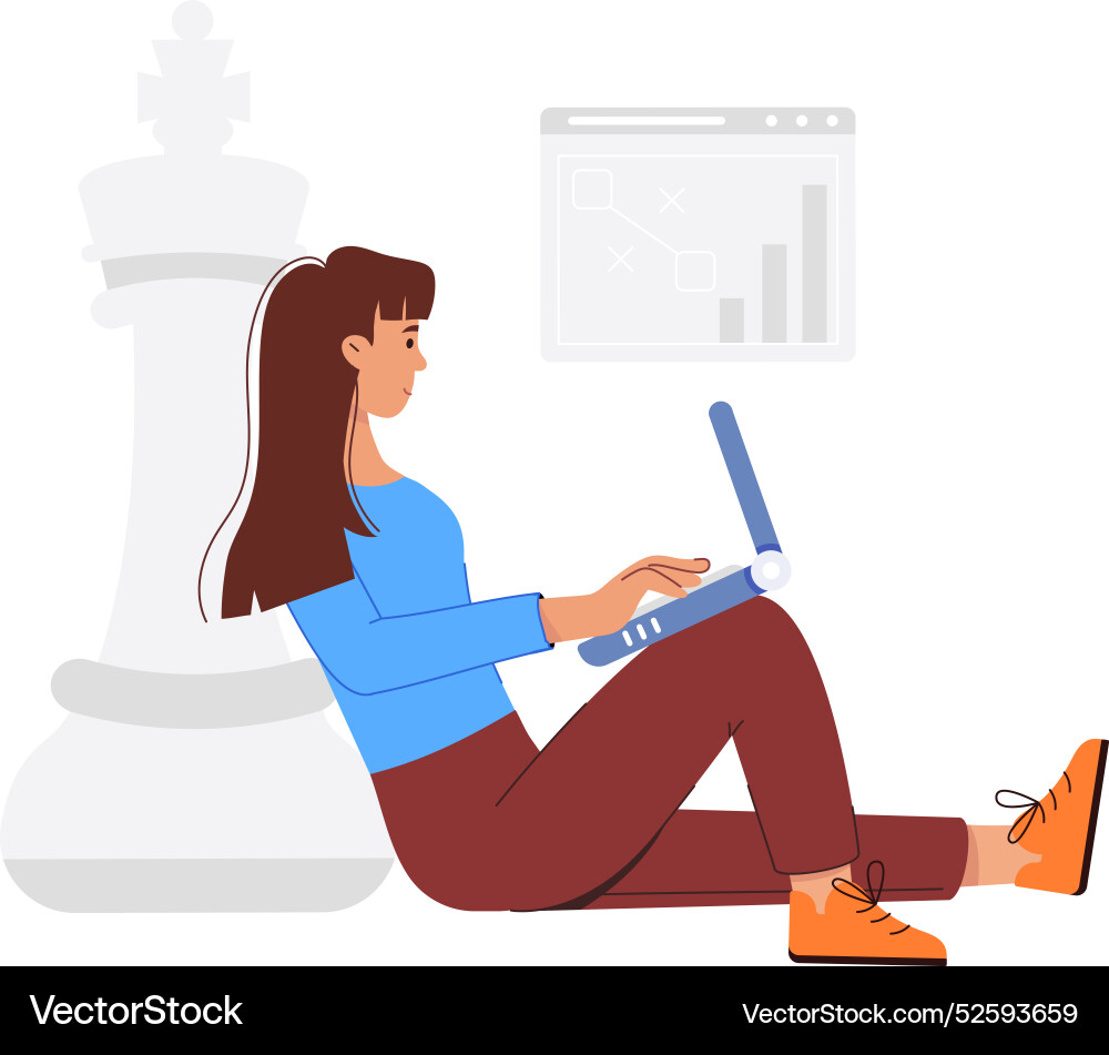 Basic rgba flat of sales analysis Royalty Free Vector Image