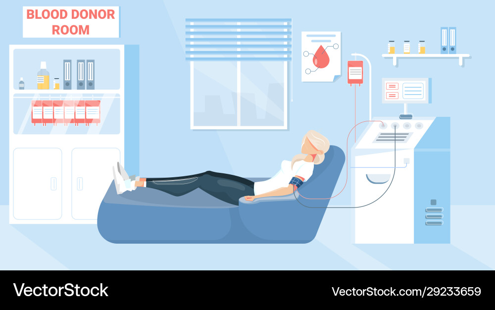 Blood donation Royalty Free Vector Image - VectorStock