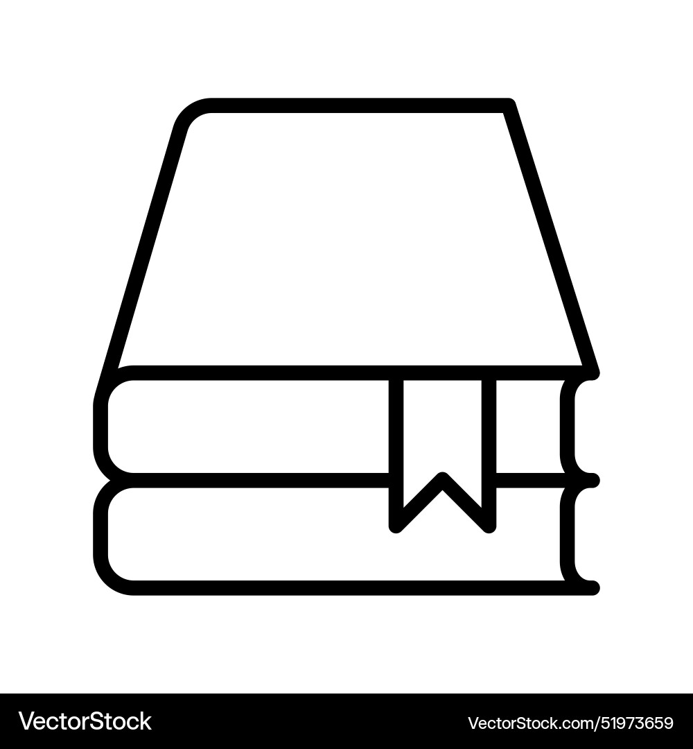 Book icon in thin line style graphic design Vector Image