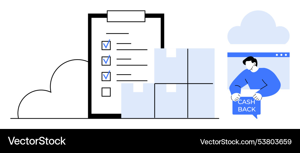 E-commerce logistics inventory management Vector Image