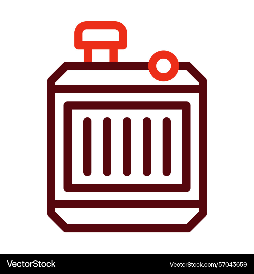 Radiator thick line two color icons for personal Vector Image