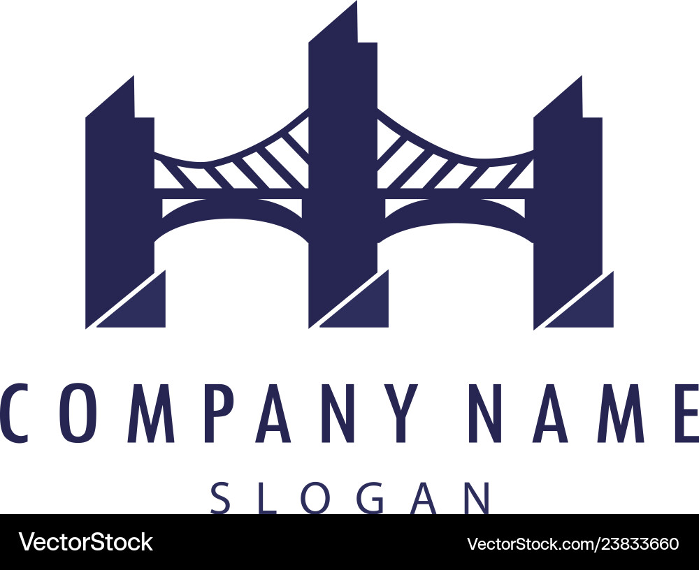 Bridge logo Royalty Free Vector Image - VectorStock