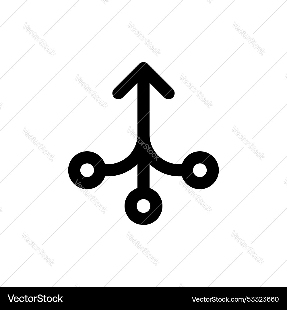 Consolidation icon isolated on white background Vector Image