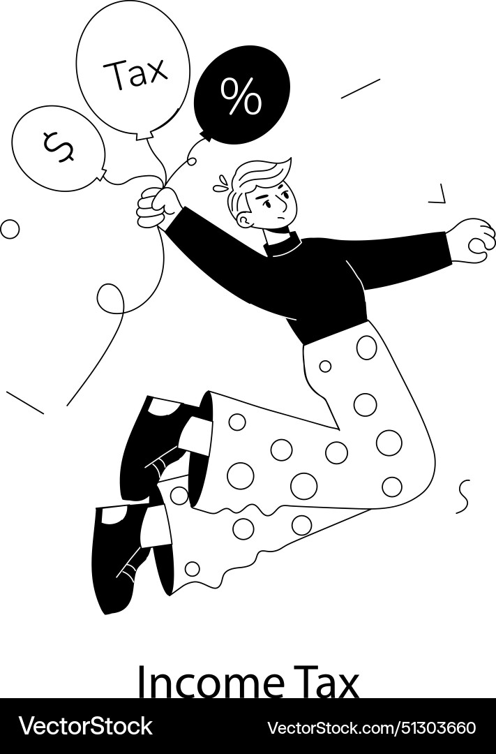 Income tax Royalty Free Vector Image - VectorStock