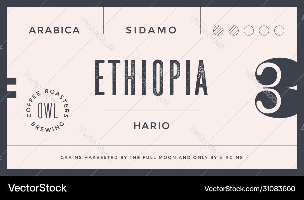 Minimal label typographic modern vintage Vector Image