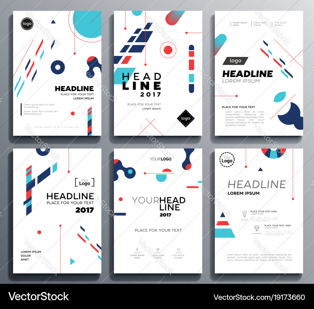 Presentation booklet cover - template a4 Vector Image