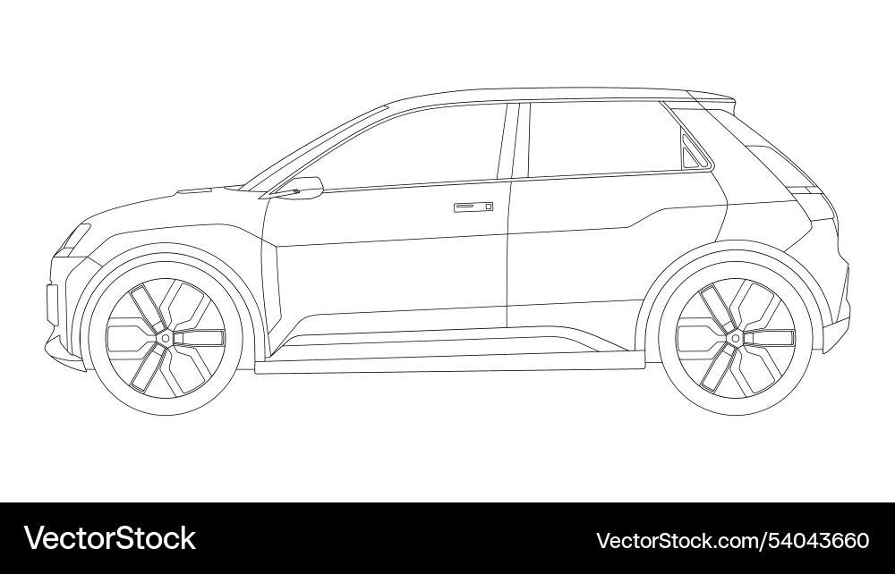 Renault 5 ev Royalty Free Vector Image - VectorStock