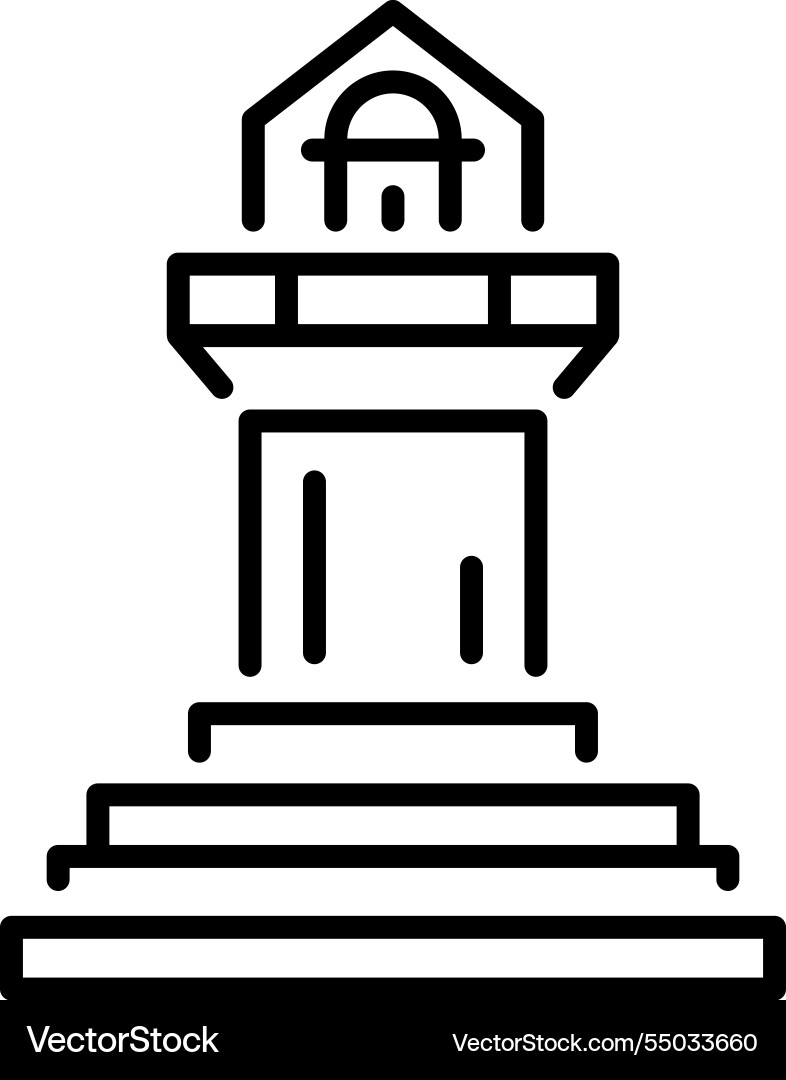 Stone monument Royalty Free Vector Image - VectorStock