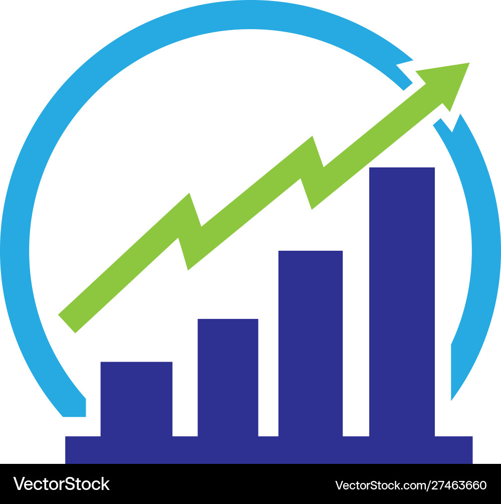 Up business chart logo designs Royalty Free Vector Image
