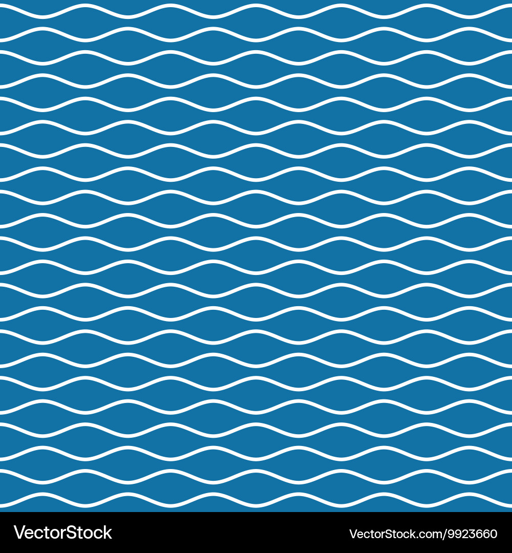 Wavy lines seamless pattern Royalty Free Vector Image