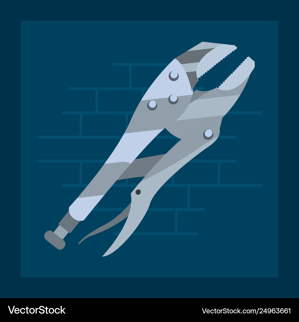 Adjustable spanner tool Royalty Free Vector Image