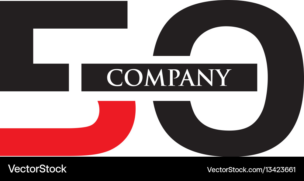 Fifty Letter Logo Royalty Free Vector Image - VectorStock