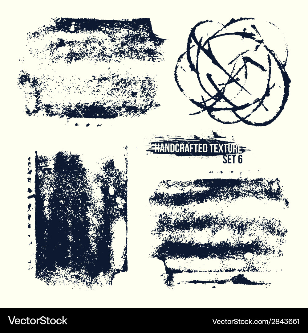 Handcrafted texture set Royalty Free Vector Image