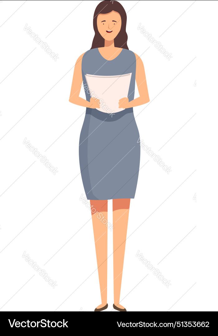 A smiling professional woman Royalty Free Vector Image