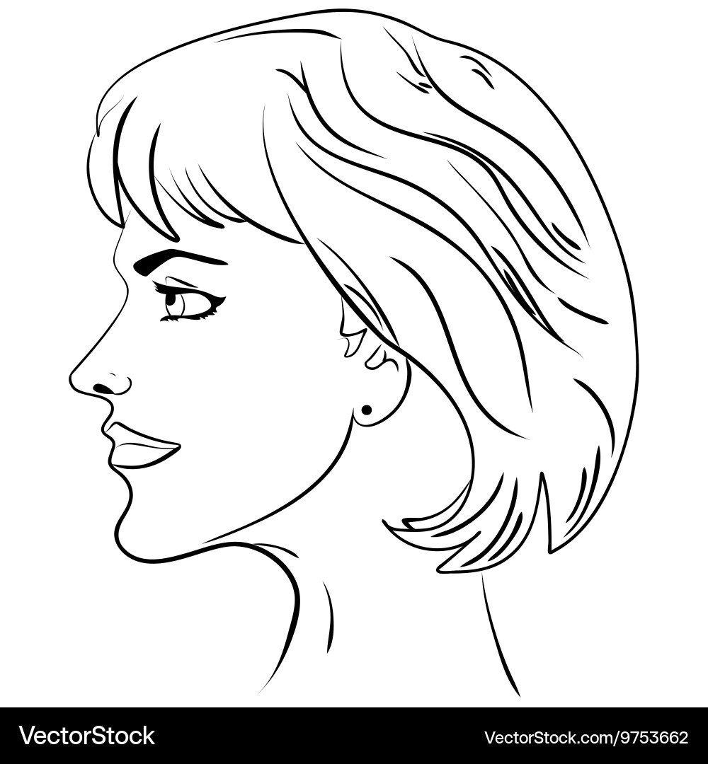 Beautiful woman face Royalty Free Vector Image