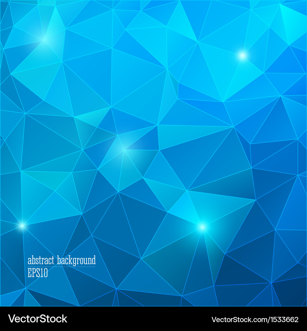 Blue Geometric Triangle Background Royalty Free Vector Image