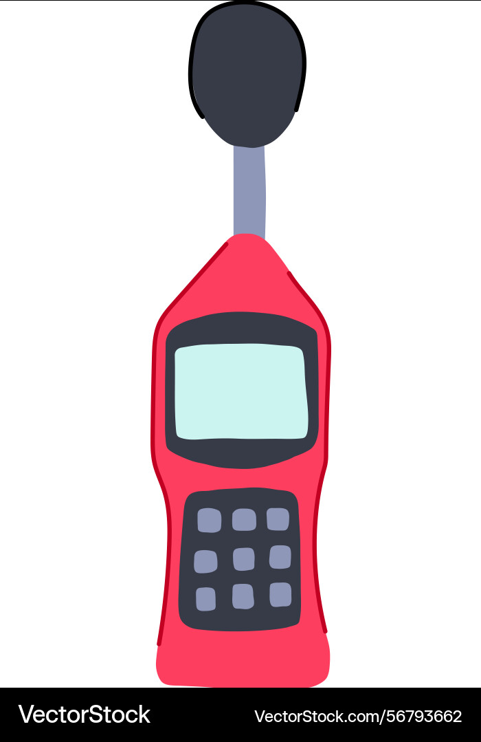 Champagne noise level meter cartoon Royalty Free Vector