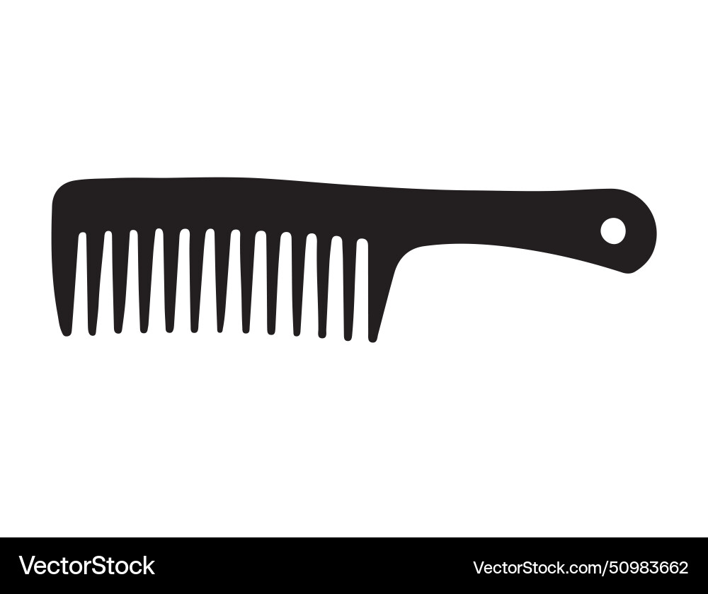 Comb silhouette art Royalty Free Vector Image - VectorStock