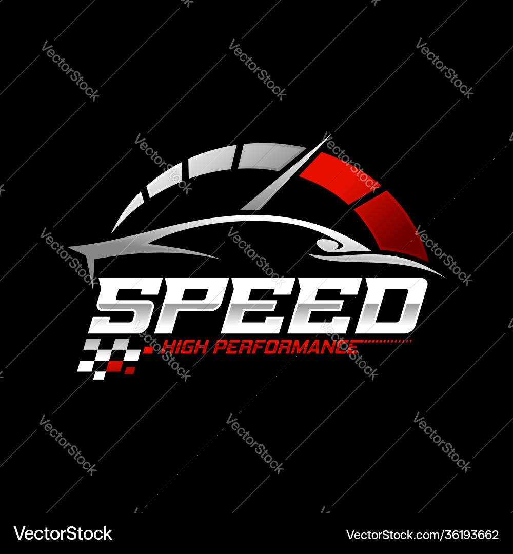 Fast and speed logo template Royalty Free Vector Image