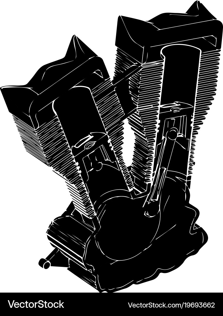 Motor on a white background Royalty Free Vector Image