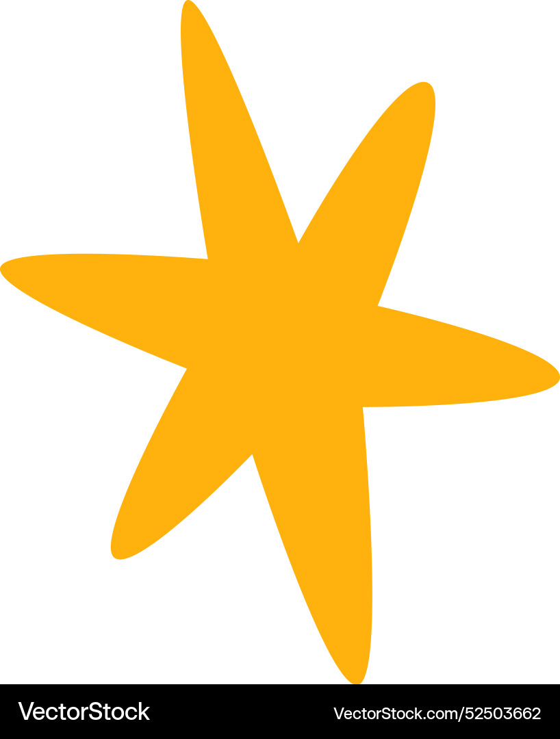 Star hand drawn Royalty Free Vector Image - VectorStock