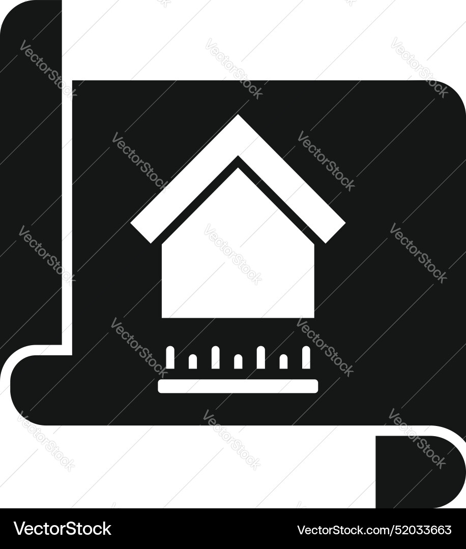 Architect blueprint showing house design Vector Image