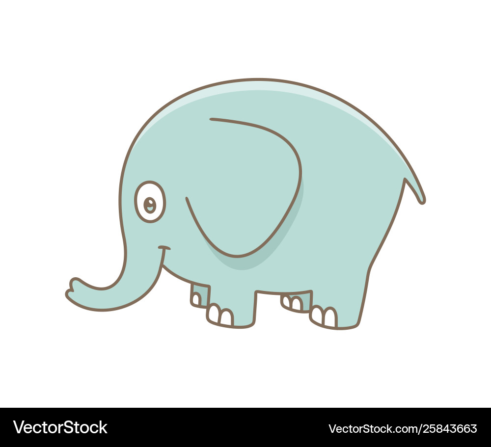 Baby elephant Royalty Free Vector Image - VectorStock