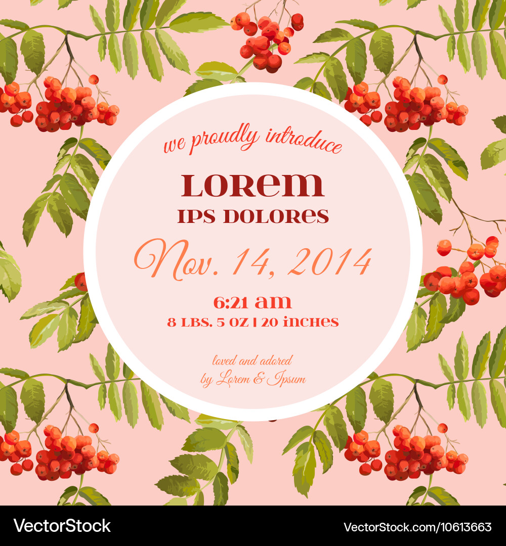 Invitation and congratulation card - for wedding Vector Image