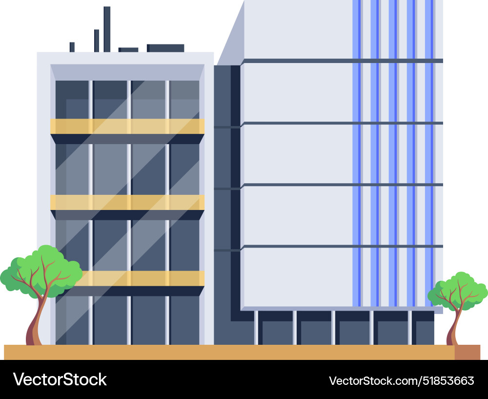 Webget this isometric icon of a shopping complex Vector Image