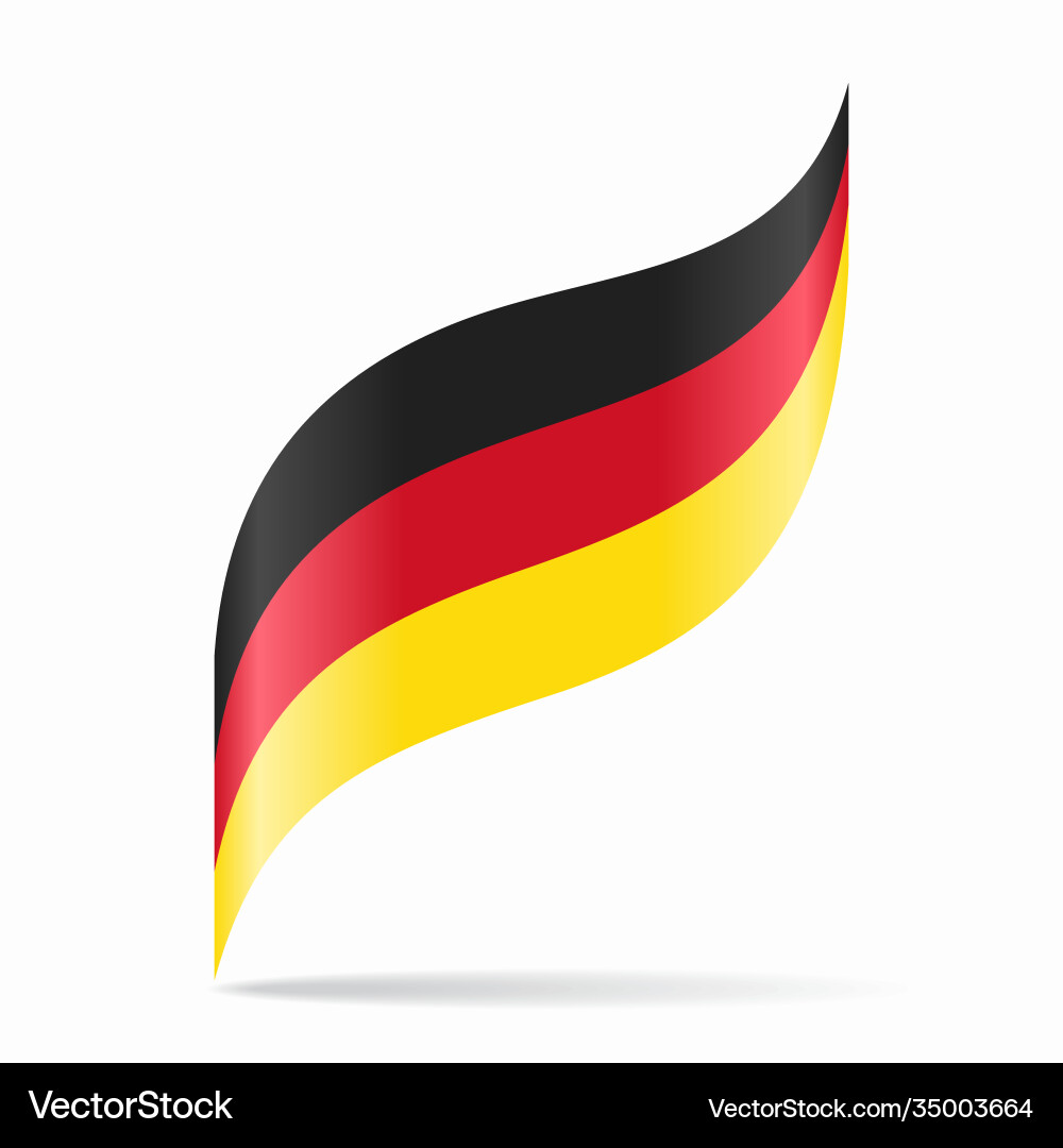 German flag wavy abstract background Royalty Free Vector