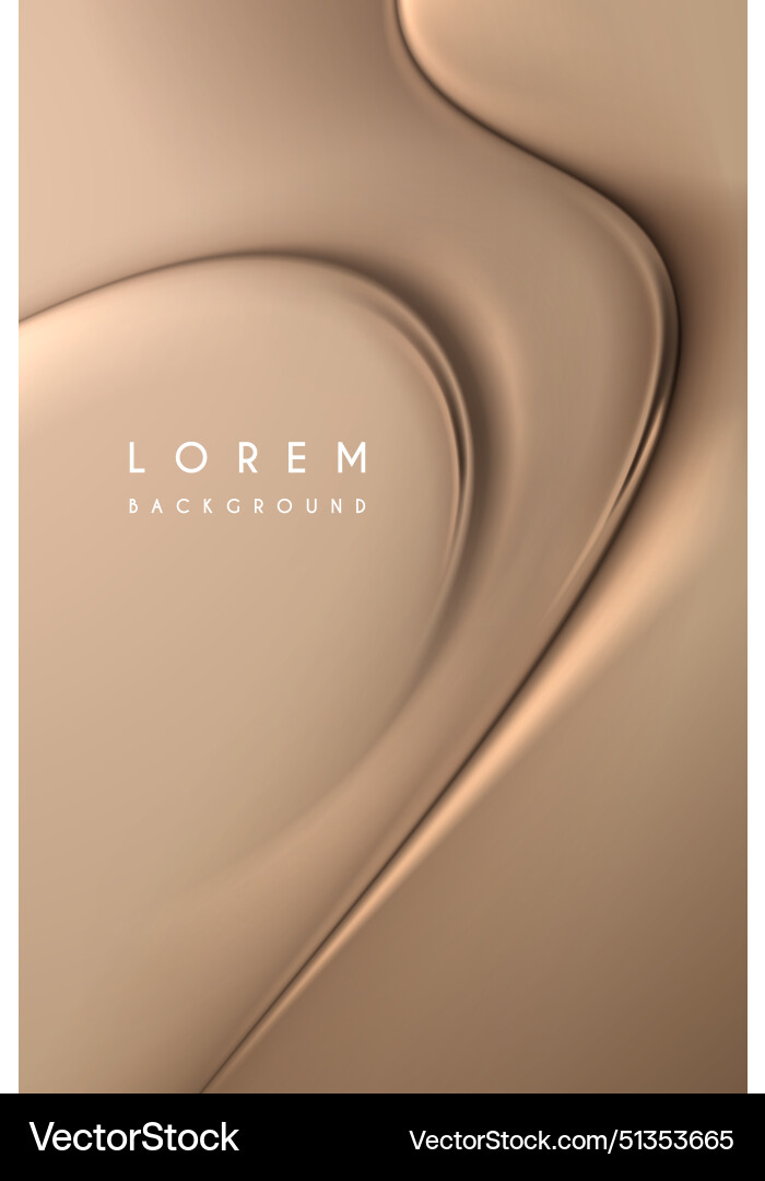 Abstract soft golden shape background Royalty Free Vector