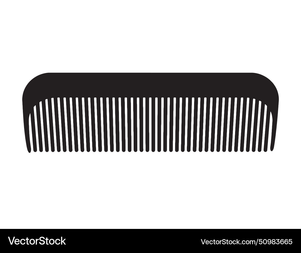 Comb silhouette art Royalty Free Vector Image - VectorStock