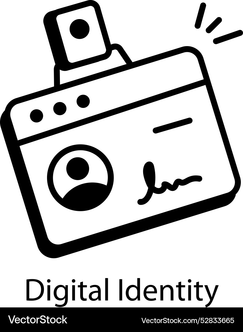 Digital identity Royalty Free Vector Image - VectorStock
