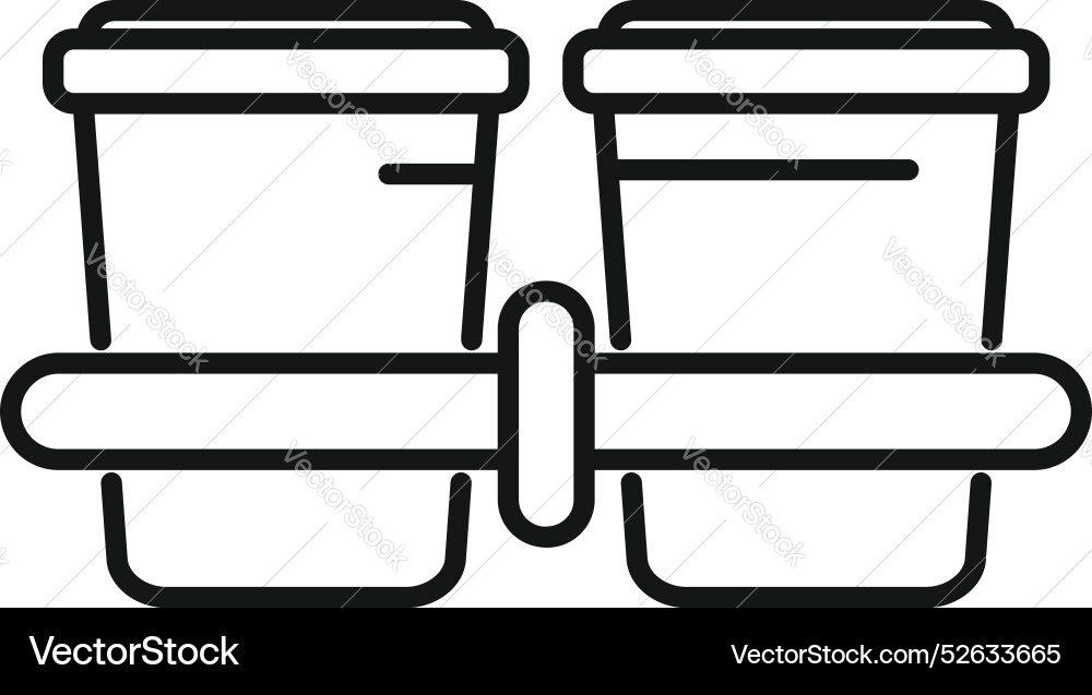 Double bongo drum playing cuban music icon outline