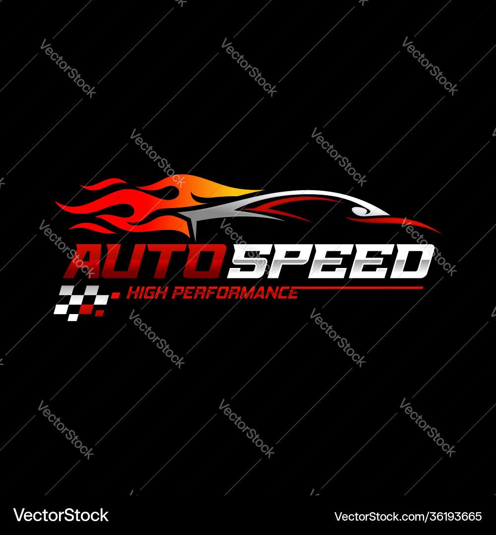 Fast and speed logo template Royalty Free Vector Image