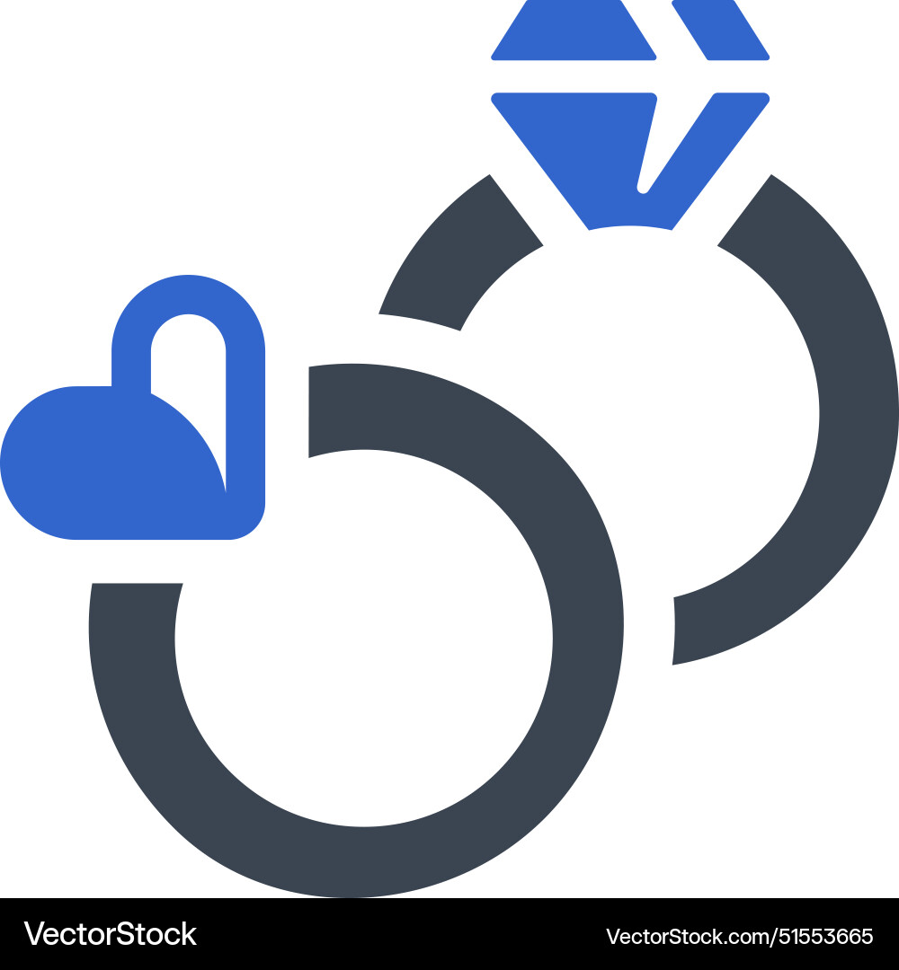 Marriage engagement icon Royalty Free Vector Image