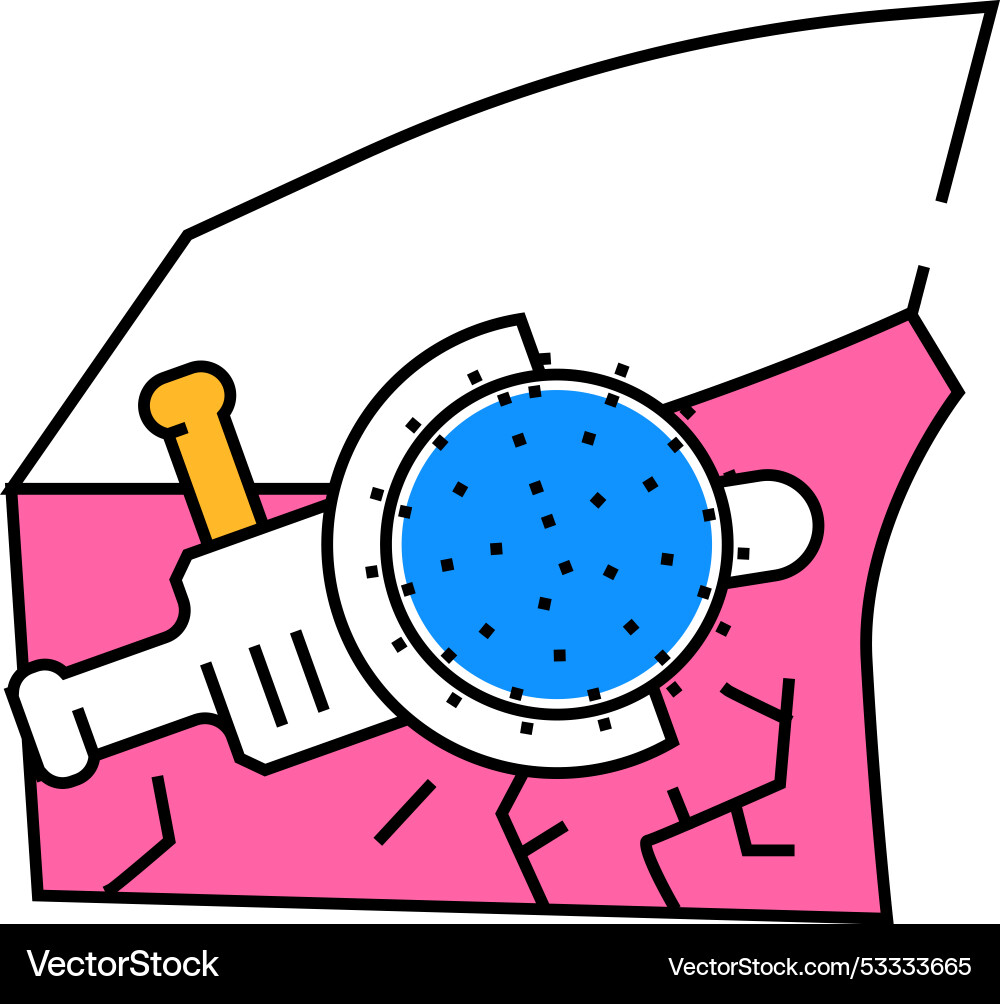 Removing scratches icon color Royalty Free Vector Image