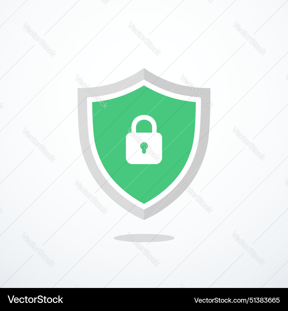 Shield lock icon Royalty Free Vector Image - VectorStock
