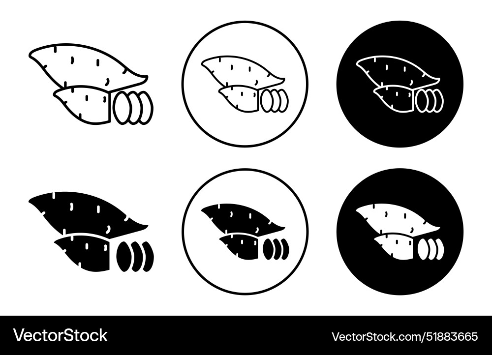 Sweet potato icon Royalty Free Vector Image - VectorStock