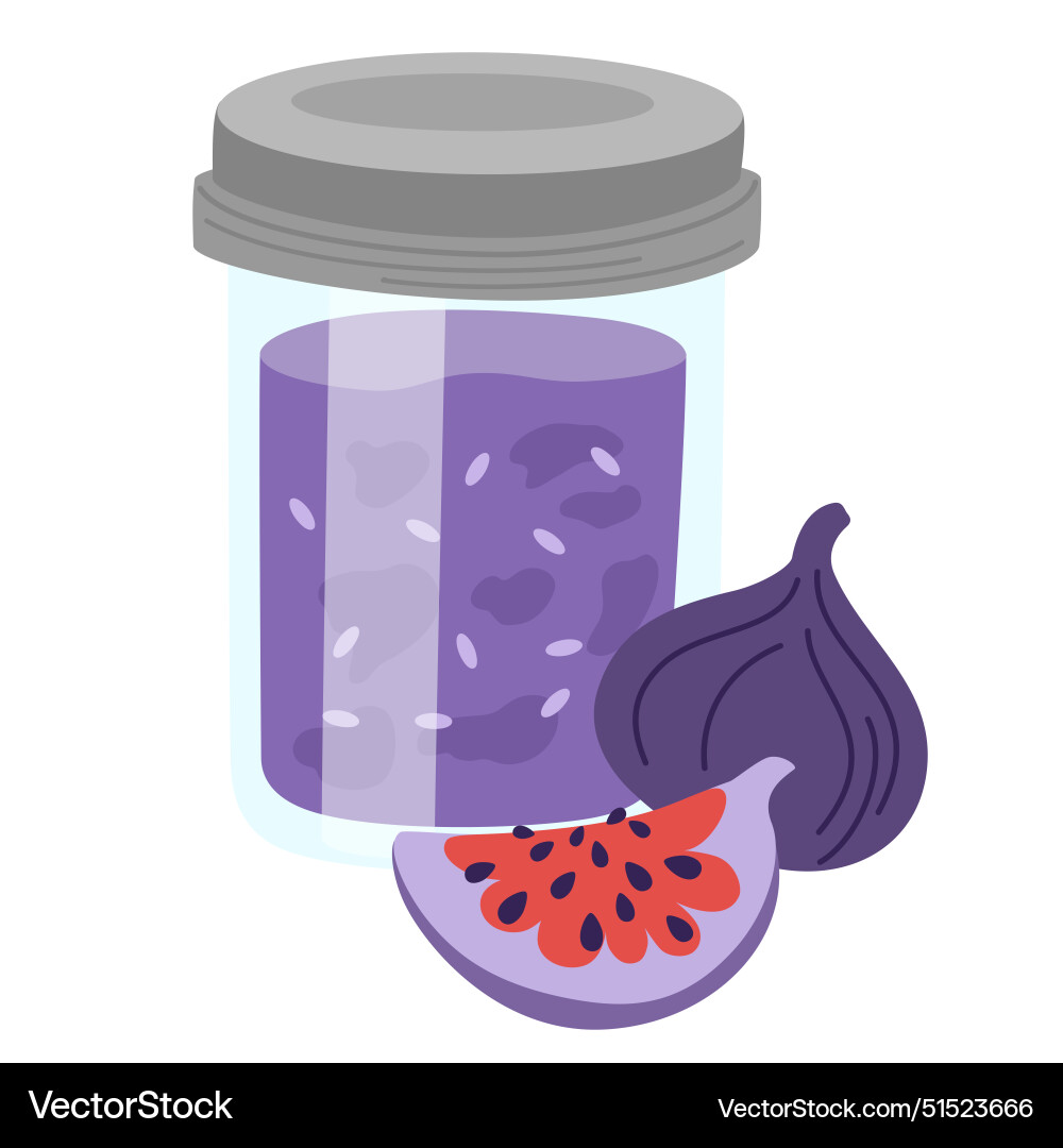 1925 jam fig Royalty Free Vector Image - VectorStock