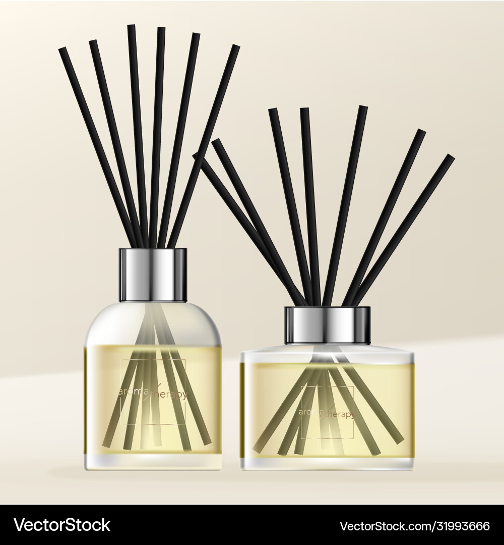 Aromatic diffuser with pastel yellow Royalty Free Vector