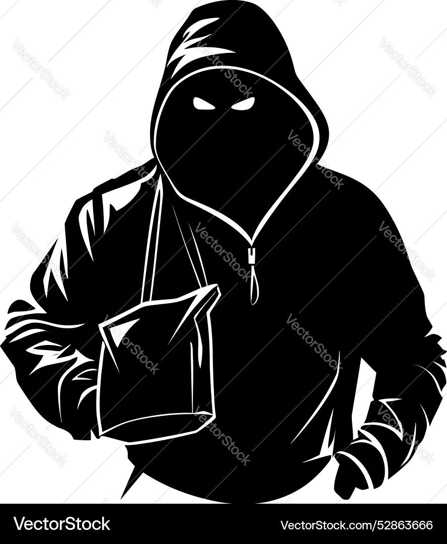 Bandits haul robber emblem design swiped swag Vector Image
