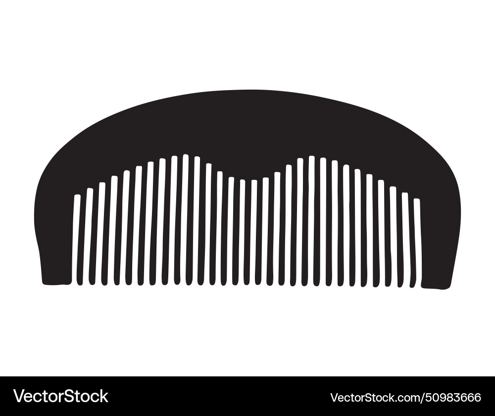 Comb silhouette art Royalty Free Vector Image - VectorStock