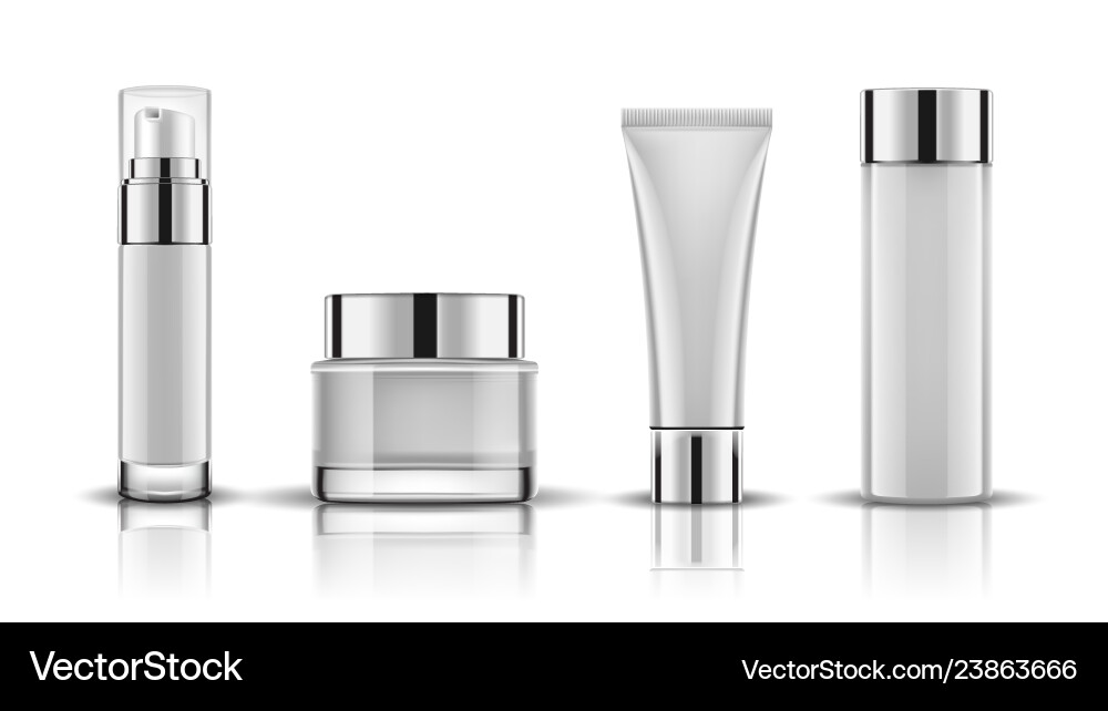Cosmetic bottles Royalty Free Vector Image - VectorStock
