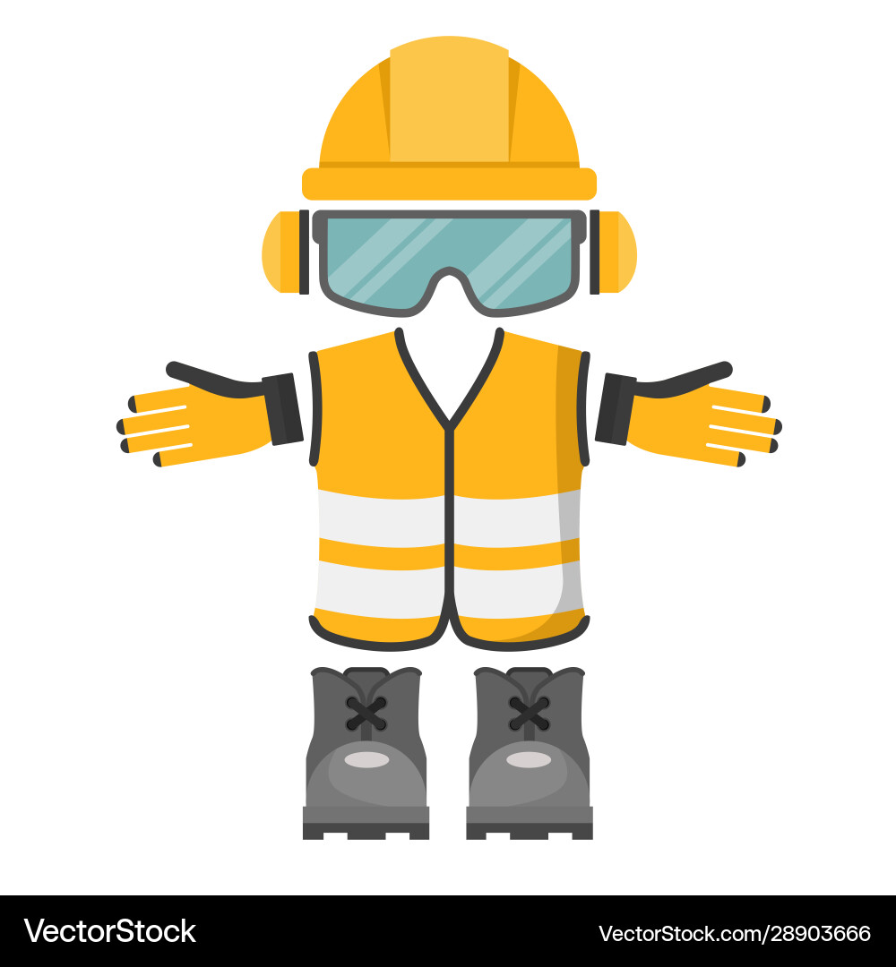 Design personal protective equipment for work Vector Image
