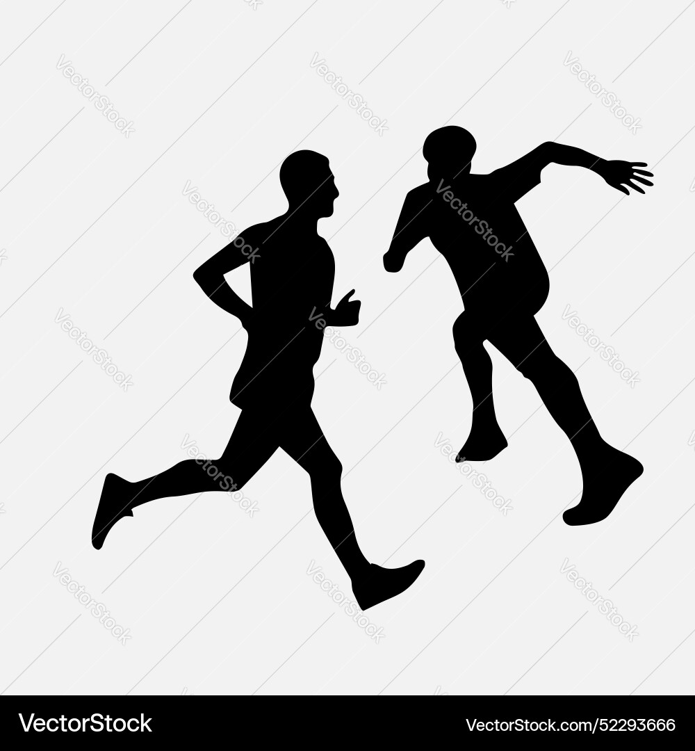 Dynamic man running design Royalty Free Vector Image