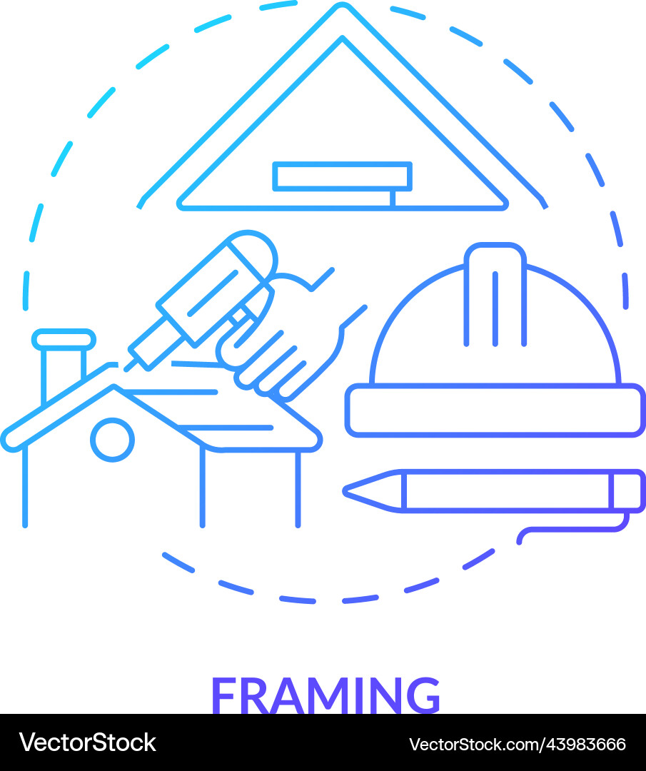 Framing blue gradient concept icon Royalty Free Vector Image Framing blue gradient concept icon Royalty Free Vector Image